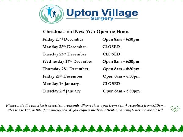 Practice News - Upton Village Surgery